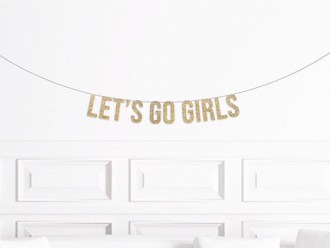 Let's Go Girls Banner, Cowgirl Birthday Party Decorations, Cowgirl ...