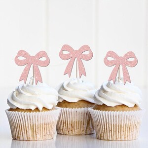 12th Birthday Cake Topper Girl. Fancy Bow Sweet Twelve Birthday ...