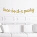 Taco Bout A Party Cursive Banner / Gold Glitter Script Fiesta - Etsy