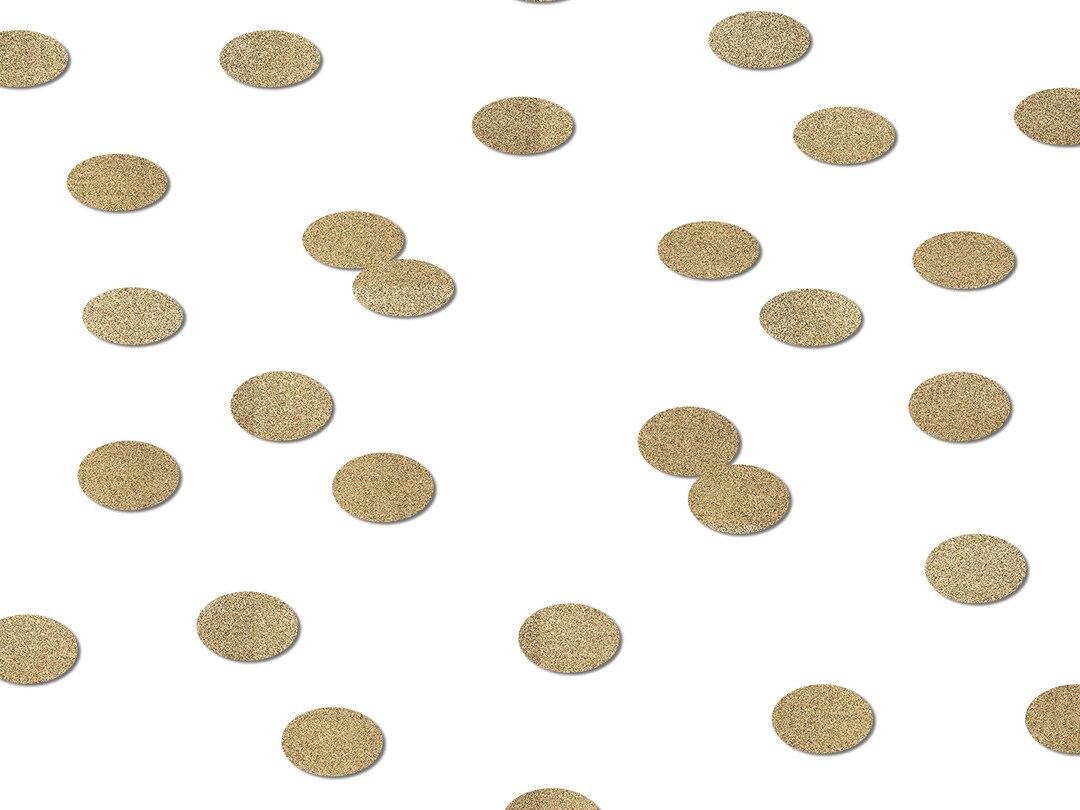 Gold Circle Confetti Dots, Anniversary Party Decor, Birthday Party ...