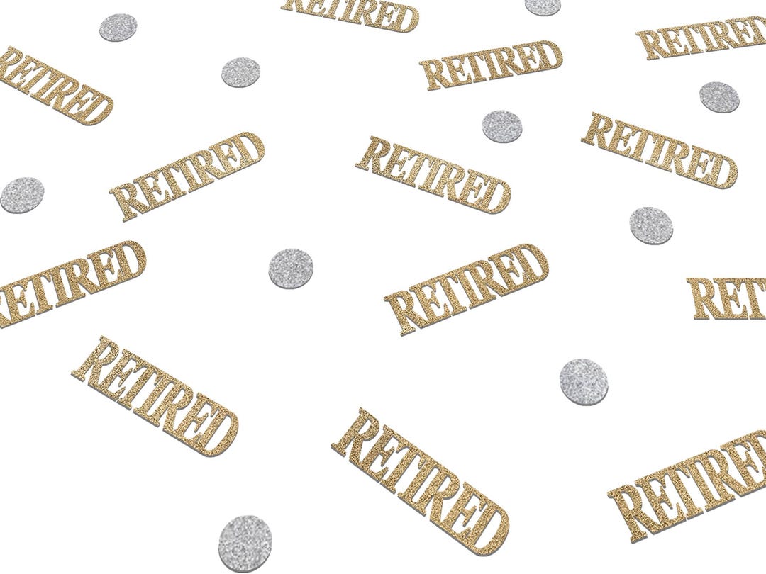 Retirement Party Confetti, Retired Table Scatter, Table Decor for ...
