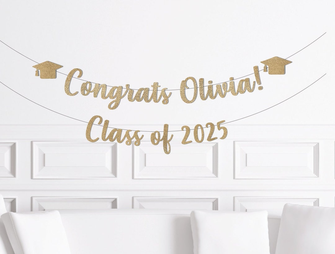Graduation Party Decorations, Class of 2022 Banner, Grad Party Banner ...