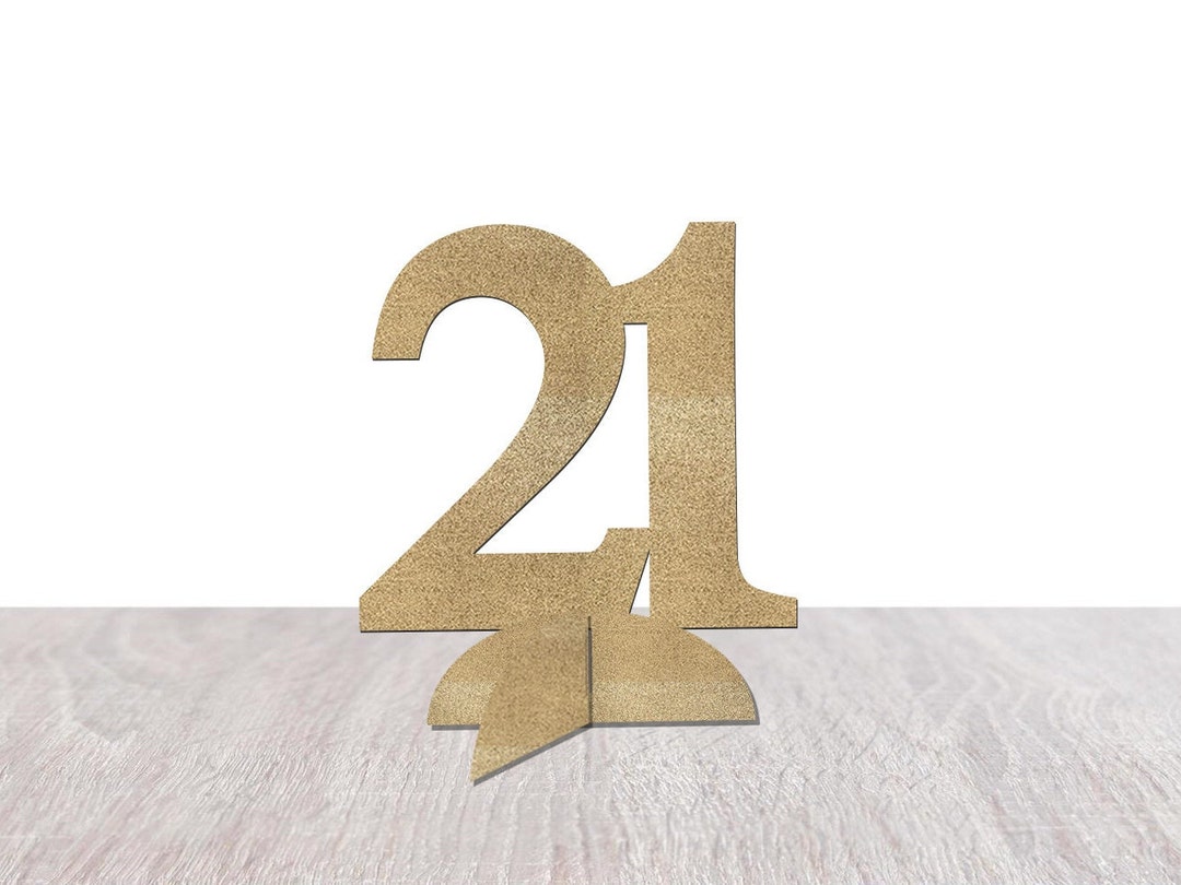 21st Birthday Decorations, Number 21 Table Decor, Twenty One ...