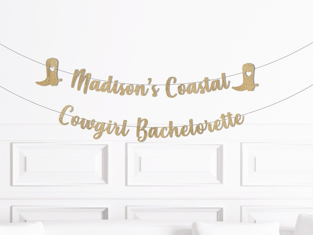 Coastal Cowgirl Decorations, Coastal Cowgirl Decor, Custom Bachelorette ...