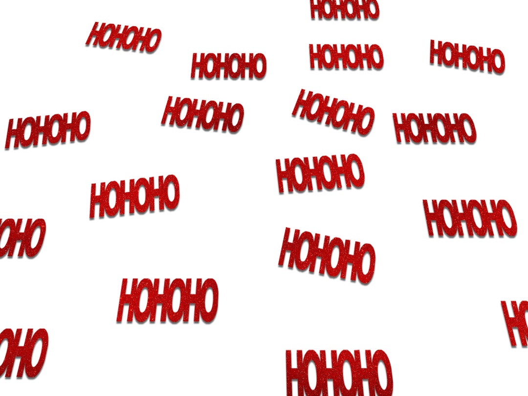 Christmas Party Confetti, Ho Ho Ho Table Scatter, Christmas Birthday ...