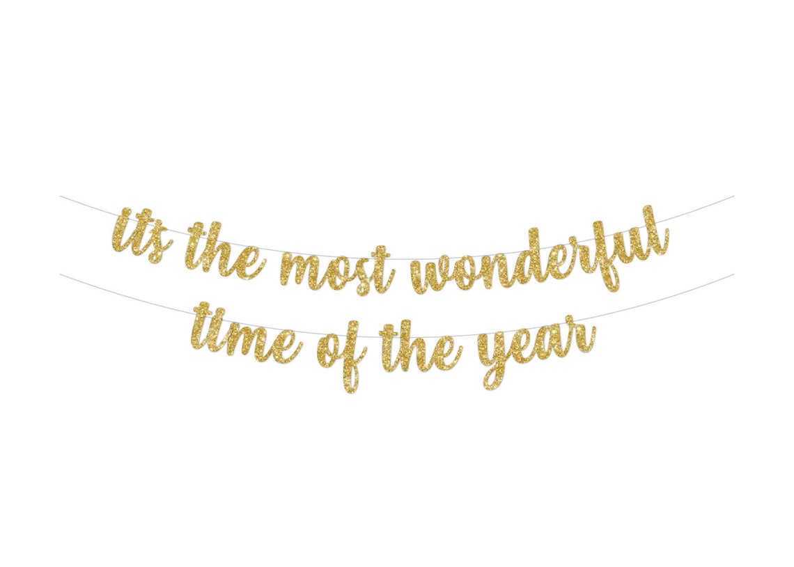 It's the Most Wonderful Time of the Year Banner Christmas - Etsy