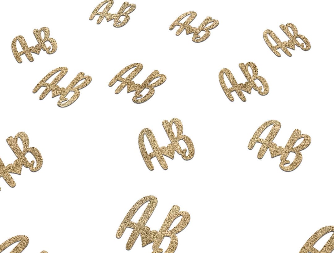 Personalized Initial Confetti, Wedding Table Scatter, Engagement Party ...