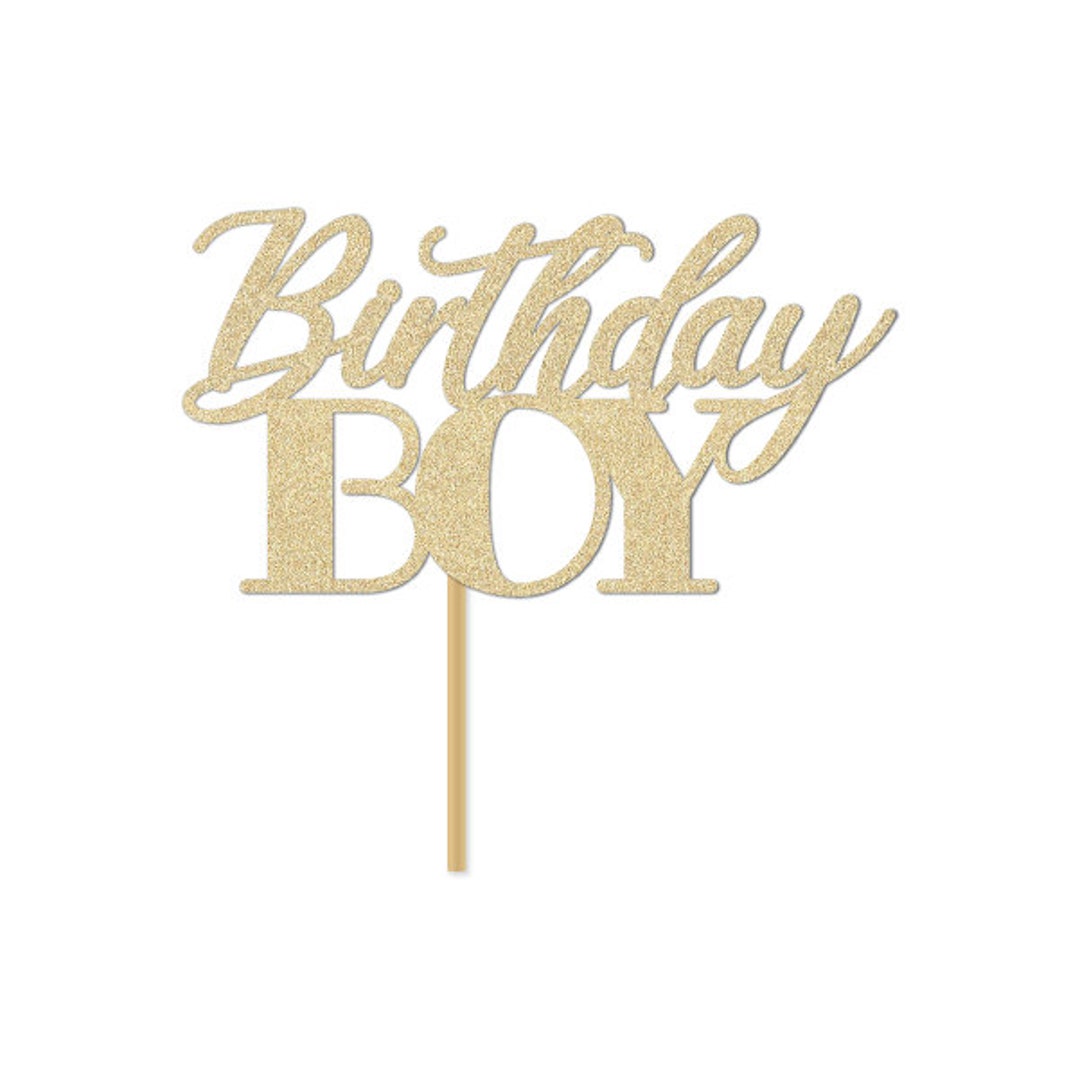 Birthday Boy Cake Topper Happy Birthday Sign Man Husband Friend Brother ...