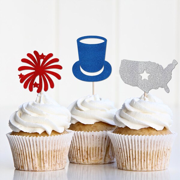 4th of July Cupcake - Etsy