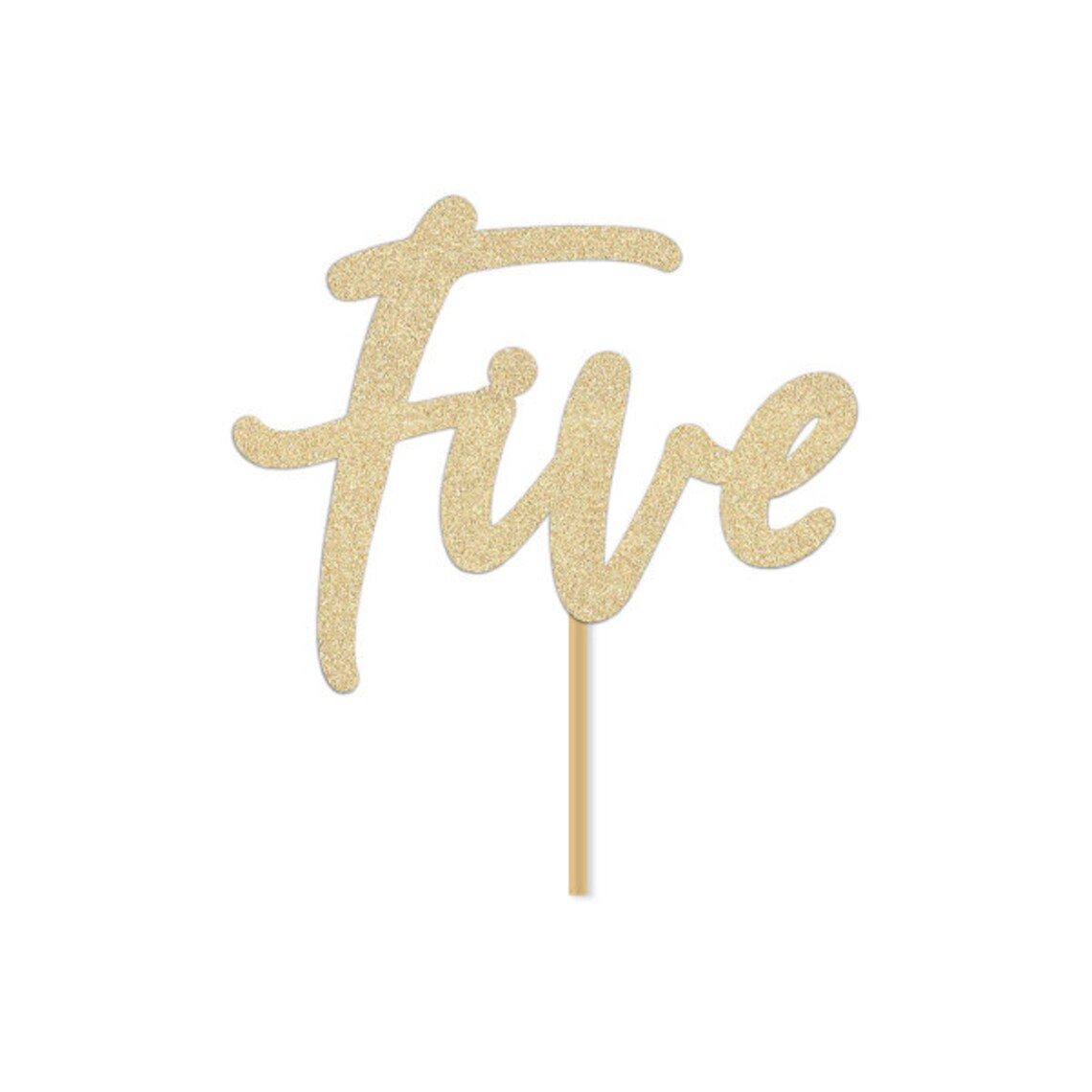 Five Cake Topper 5 Fifth 5th Birthday Party Decoration Decor - Etsy