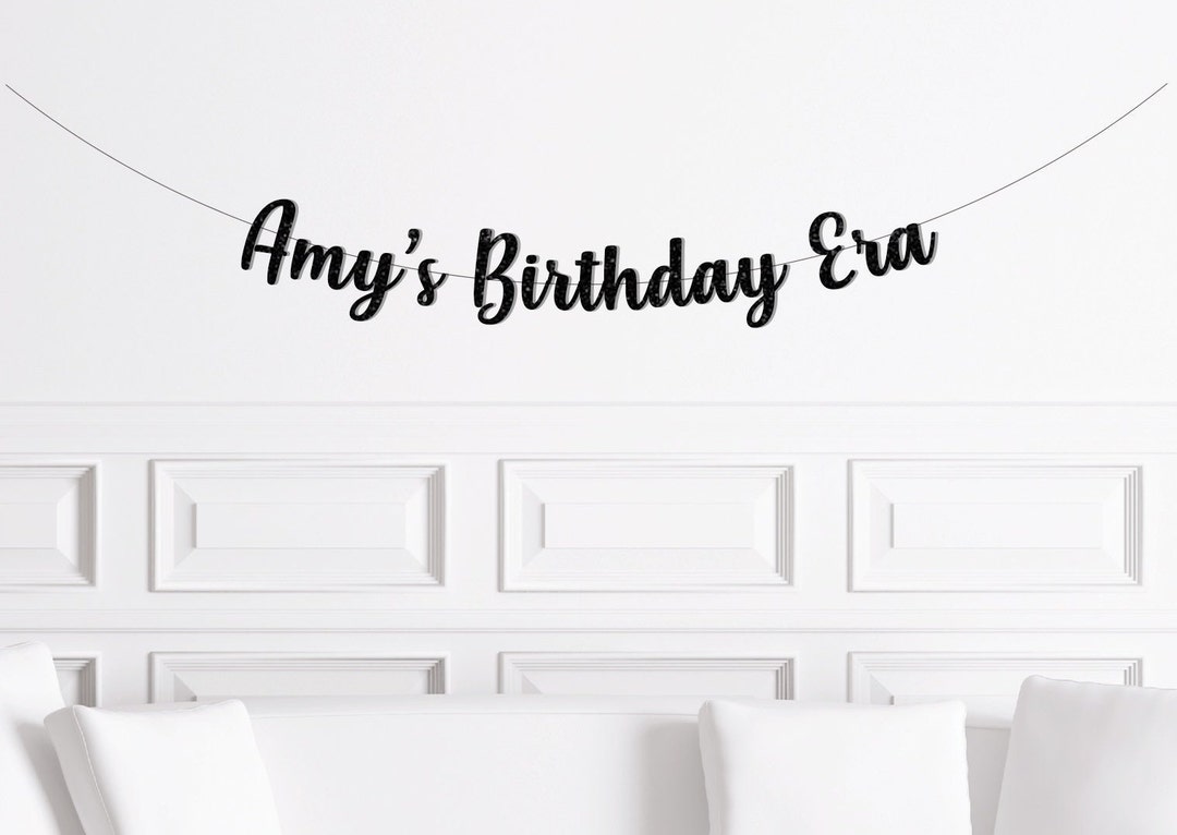 In My Birthday Era Banner, Custom Birthday Era Decorations, Woman Girl ...