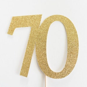 70th Birthday Decorations, 70 Table Decor, Seventy Centerpiece ...