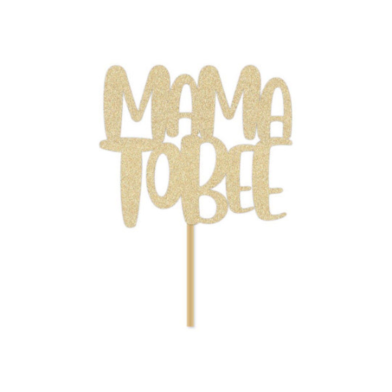 Mama to Bee Cursive Banner / Gold Glitter Script Bee Themed - Etsy