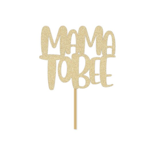 Mama to Bee Cursive Banner / Gold Glitter Script Bee Themed - Etsy
