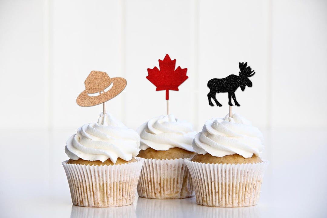 Canada Day Decor, Canadian Food Picks, Moose, Maple Leaf, Mounty Hat ...