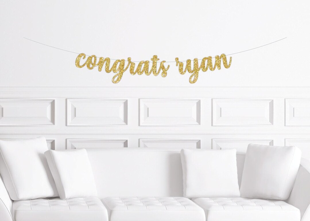 Custom Congratulations Banner for Graduation Party Decoration - Etsy