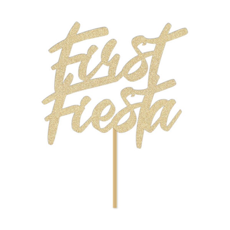 First Fiesta Cake Topper / 1st Birthday Party Sign / Mexican | Etsy