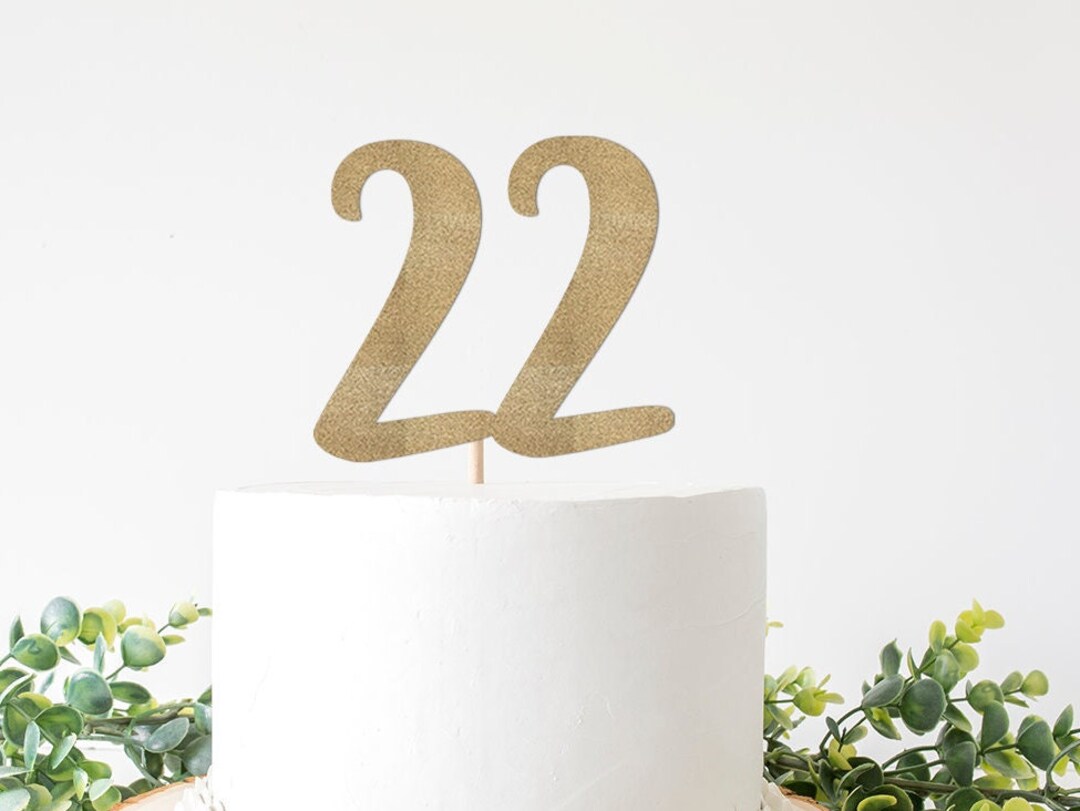 22nd Birthday Party Decorations, 22 Cake Topper, I'm Feelin 22 Theme ...