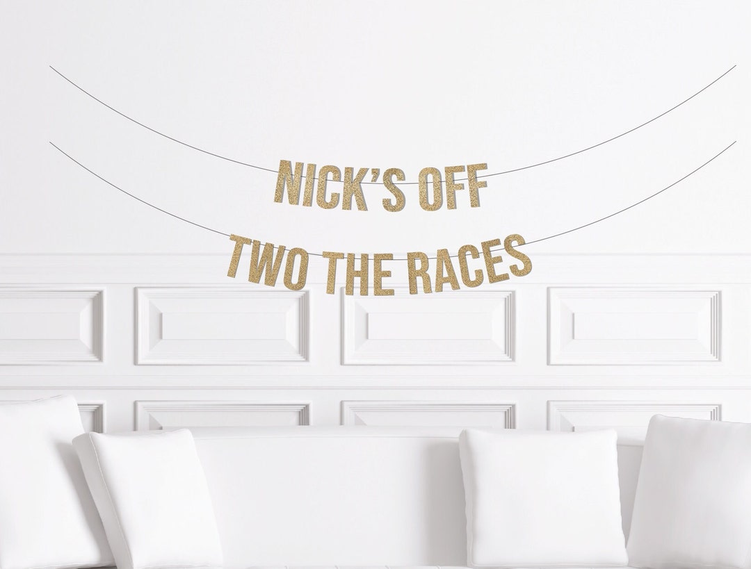 Custom Two the Races Banner, Personalized Horse Race Themed 2nd ...