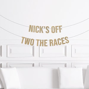 Custom Two the Races Banner, Personalized Horse Race Themed 2nd ...