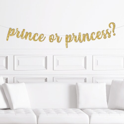 Prince or Princess Gender Reveal Prince or Princess Banner - Etsy