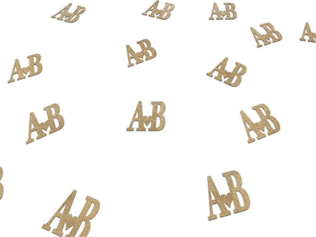 Custom Initial Confetti, Wedding Table Scatter, Engagement Party ...