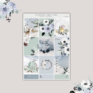Evergreen Silver Foiled Sticker Kit // Planner Stickers - Etsy