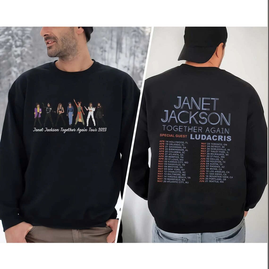 Janet Jackson Together Again Tour 2023 Shirt, Janet Jackson Merch ...