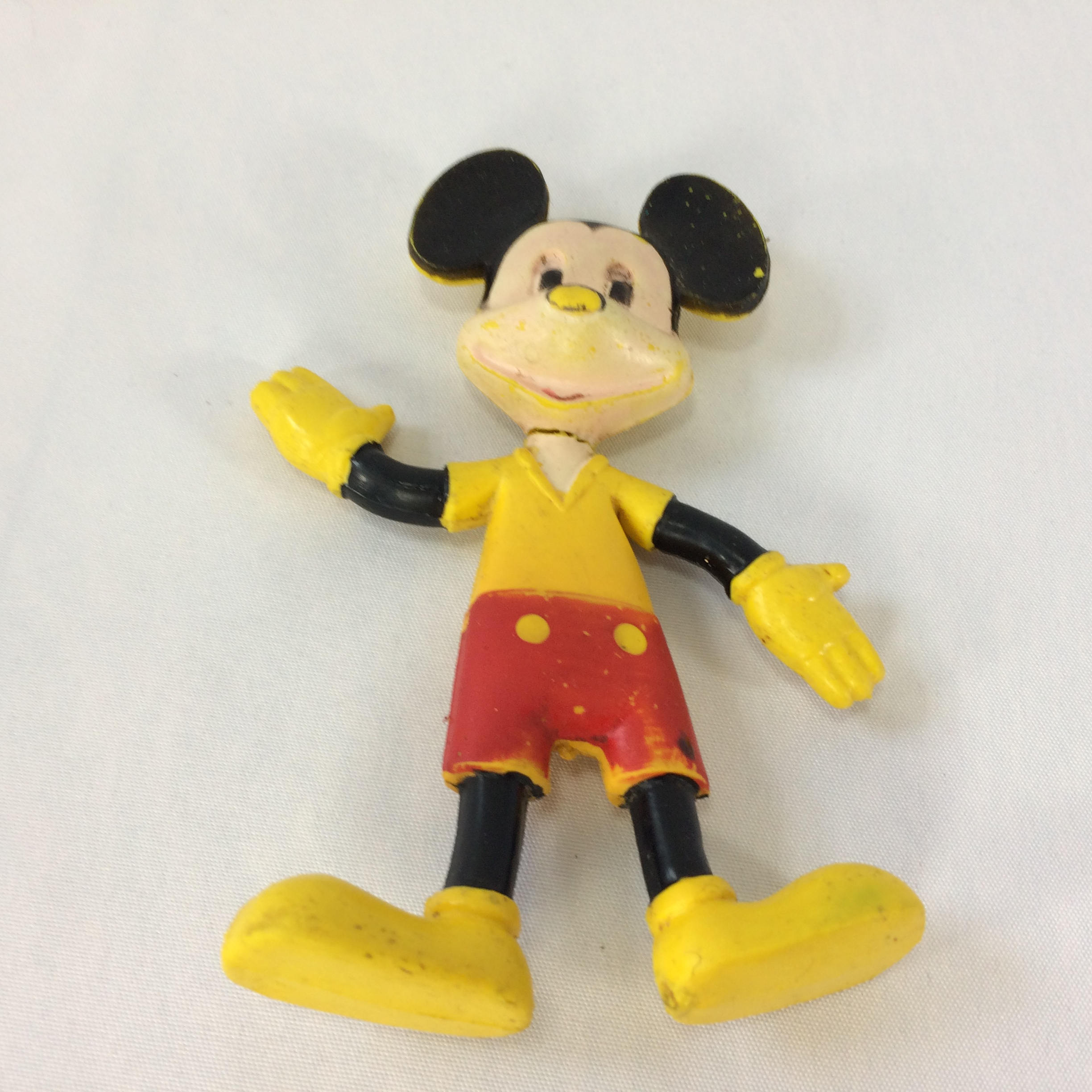 Mickey Mouse Bendable Figure Vintage Flat Hong Kong Walt - Etsy