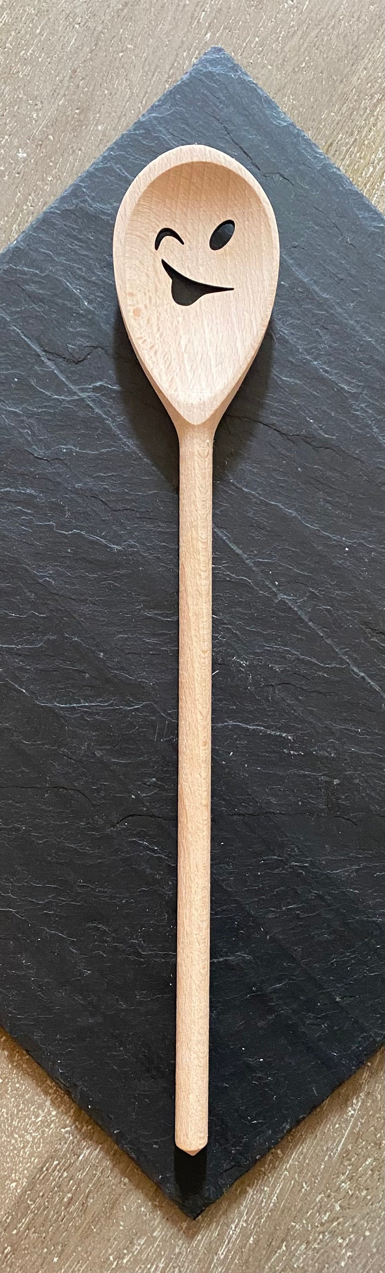 Smiley Emoji Wooden Spoon - Etsy