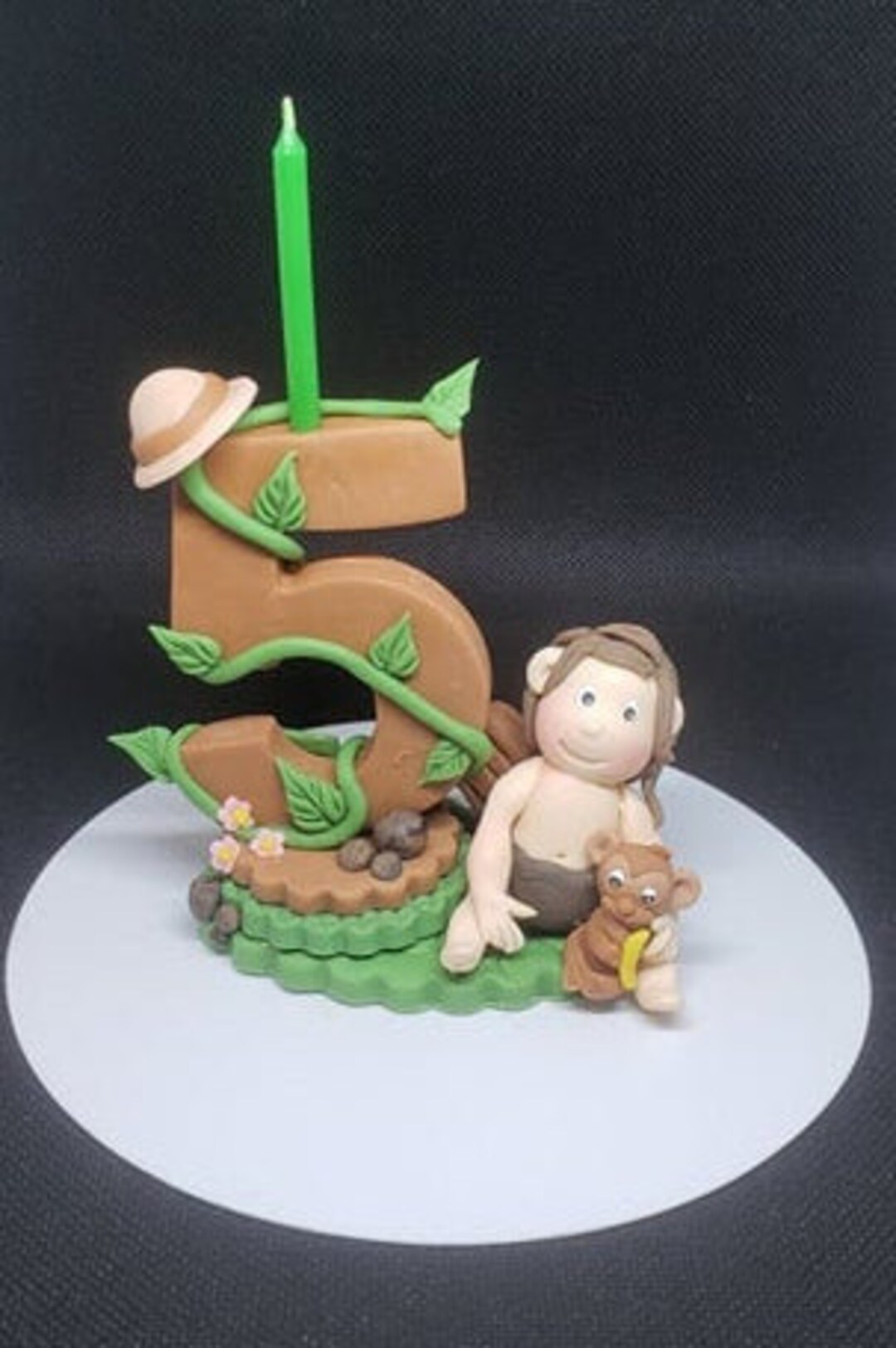 Tarzan Candle Numbers Cake Topper Handcrafted for Your Special Occasion ...