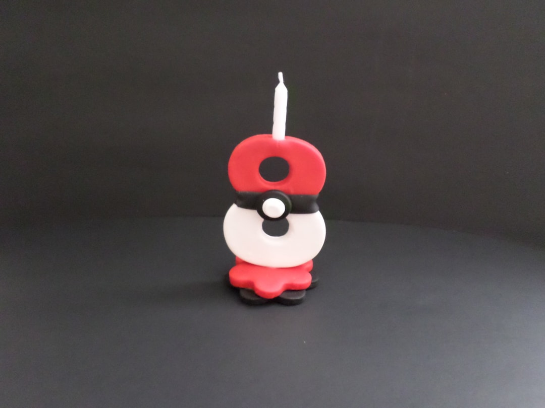 Pokeball Inspired Candle Numbers - Etsy