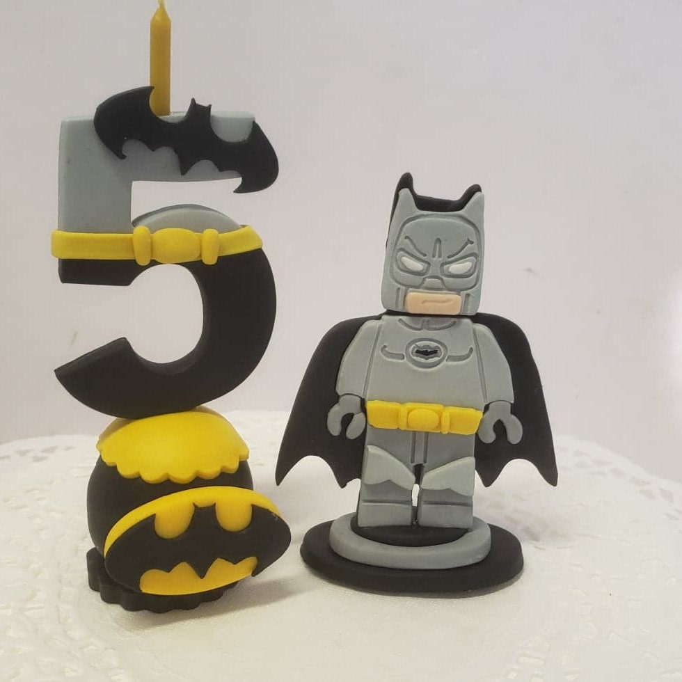 Bat INSPIRED Candles Cake Topper Numbers Hand Crafted for Your | Etsy