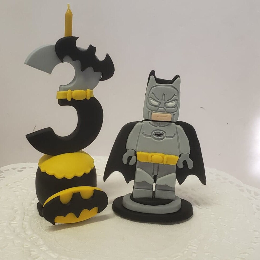 Bat INSPIRED Candles Cake Topper Numbers Hand Crafted for Your Special ...