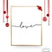 Love Script Printable Wall Art Printable Love Print Love Wall | Etsy