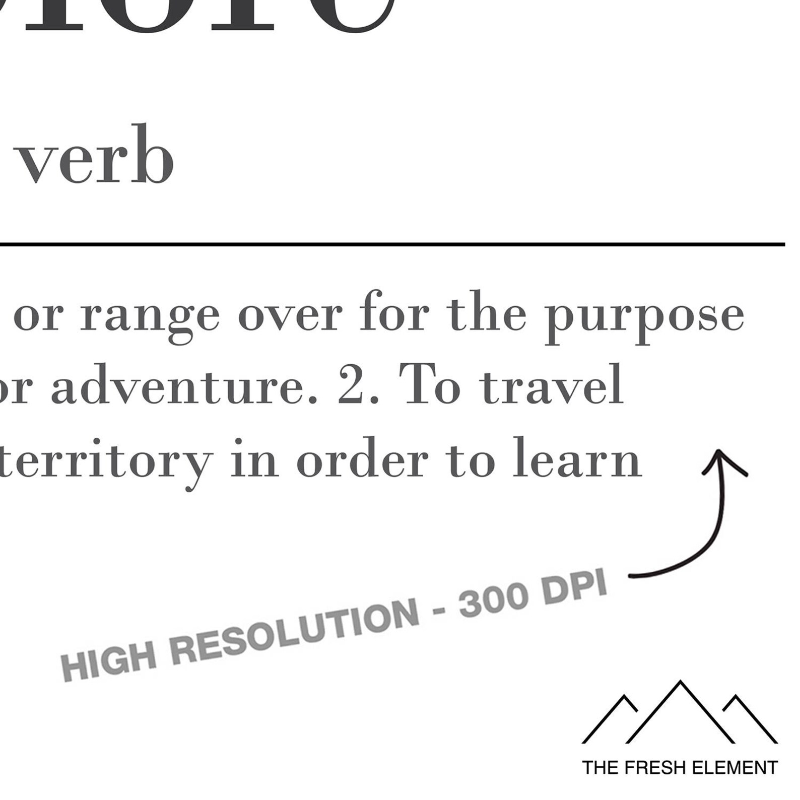 Explore Definition Print DIGITAL DOWNLOAD Explore Print | Etsy