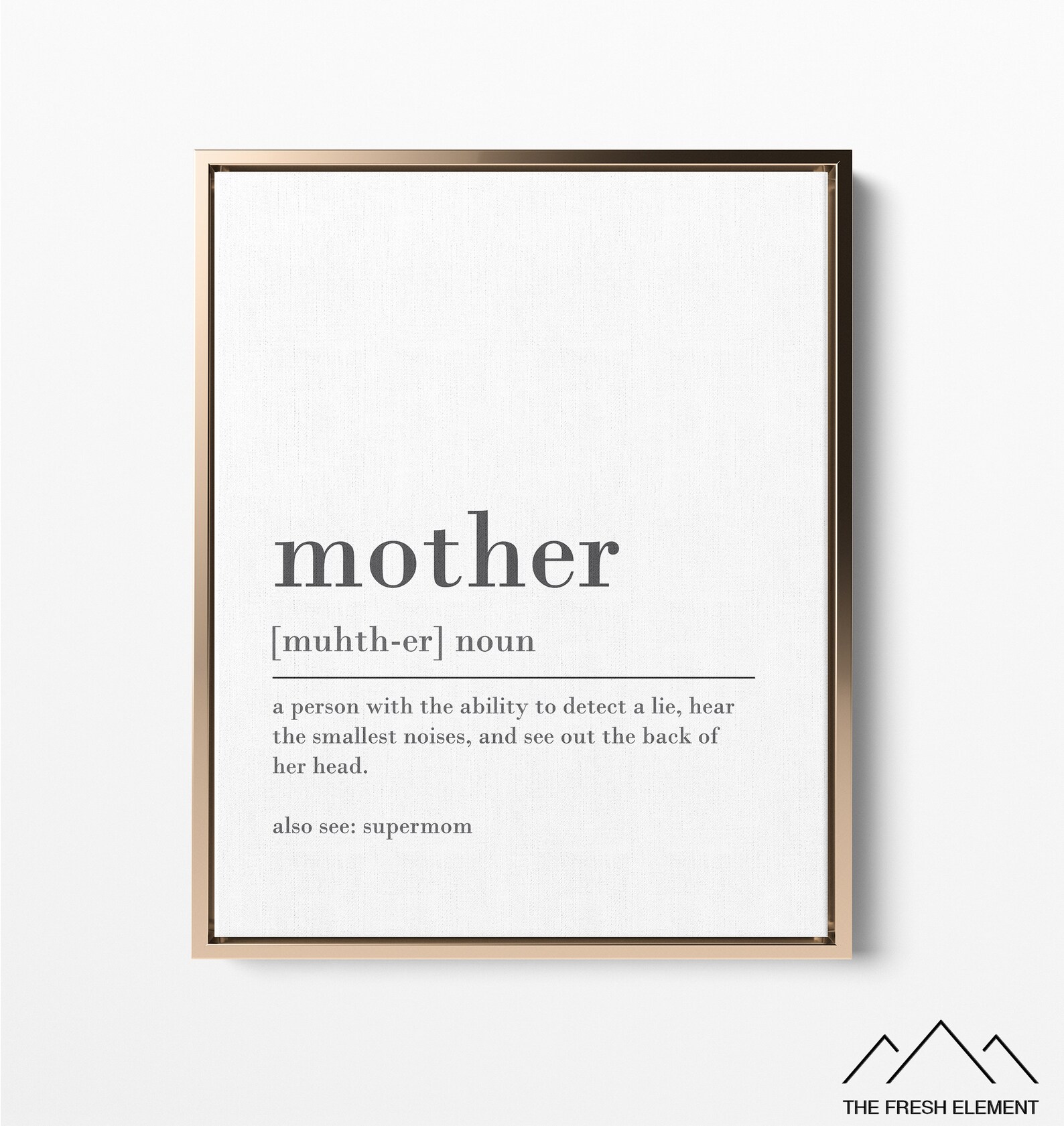 Mother Definition Print Gift For Mom Gift For Her Printable | Etsy