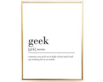 Geek Nerd Gift - Etsy