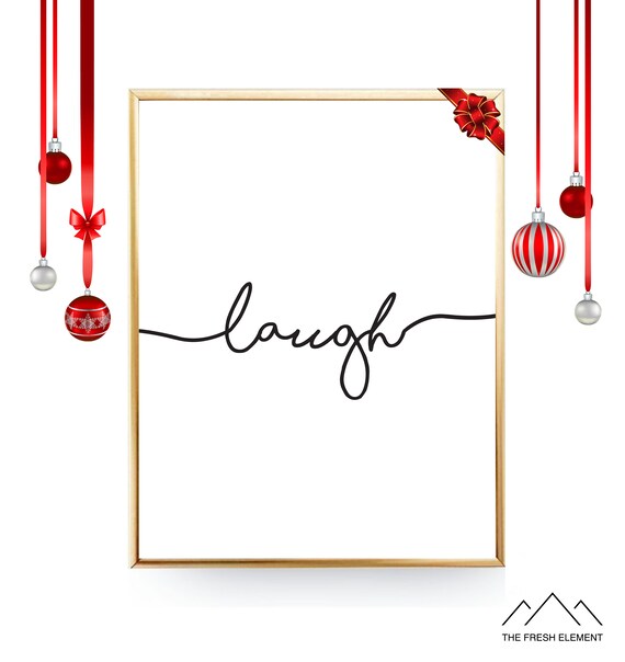 Laugh Printable Poster Laugh Print Printable Décor Laugh | Etsy