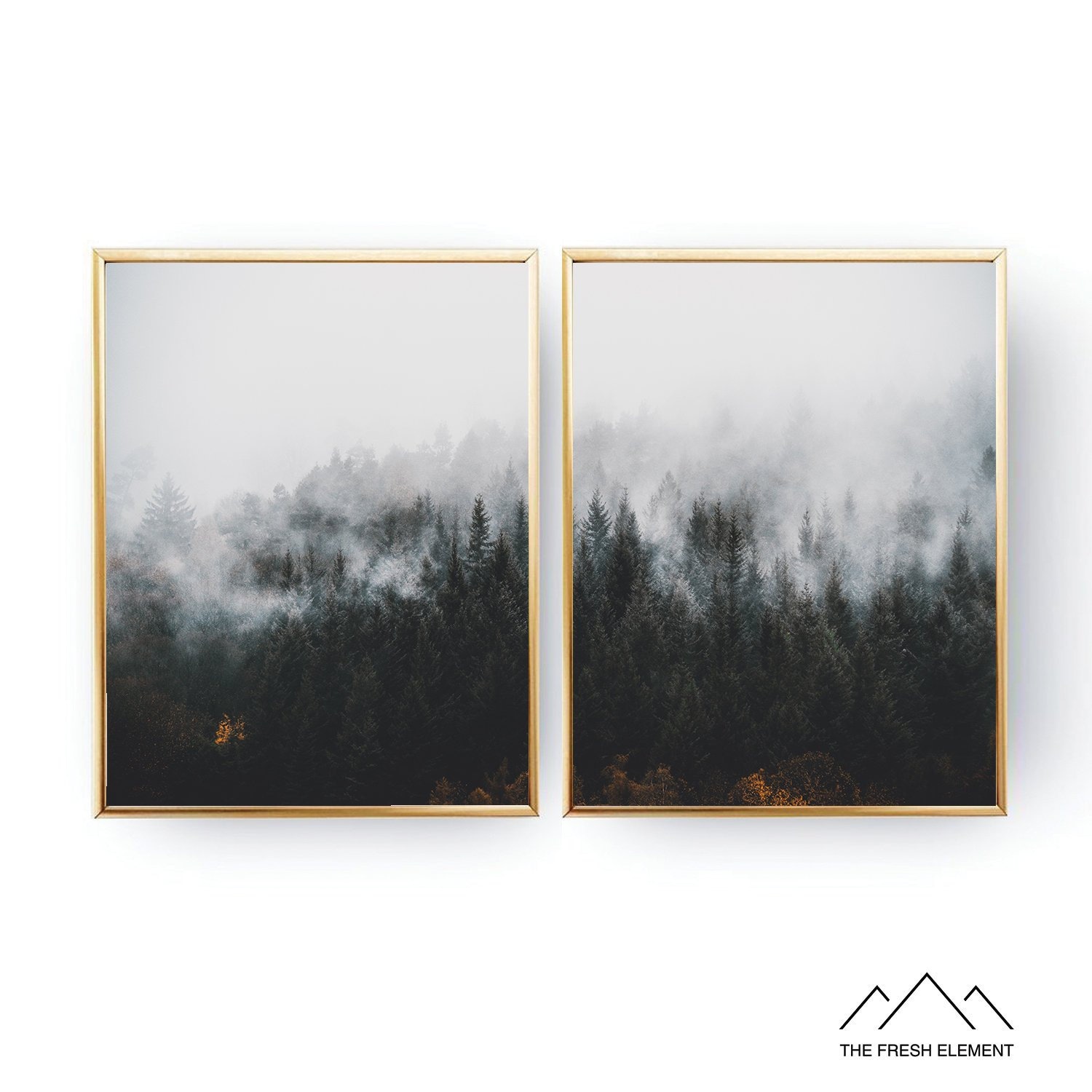 Mountain Print Set of 2 Prints Mountains Printable Wall Art 2 - Etsy Canada