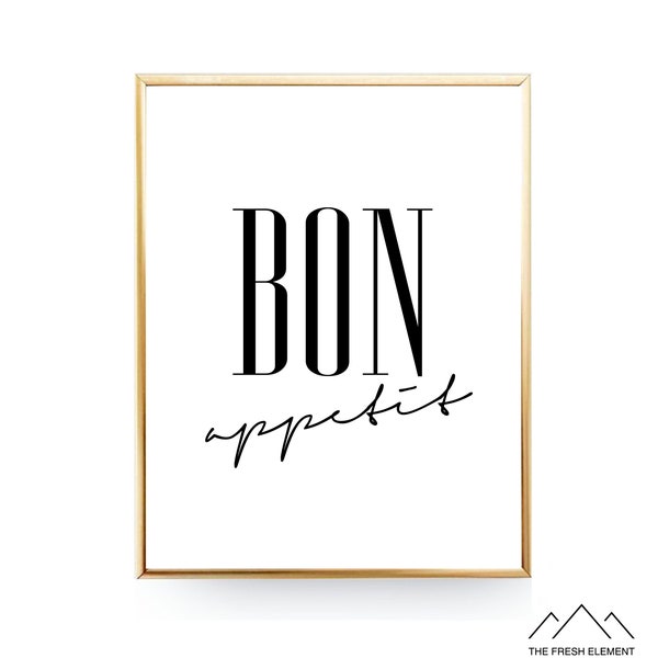 Bon Appetit Printable - Etsy