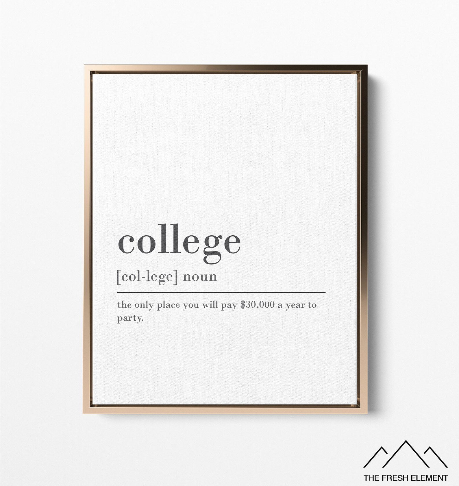 College Definition Print Dictionary Art Print Home Decor - Etsy