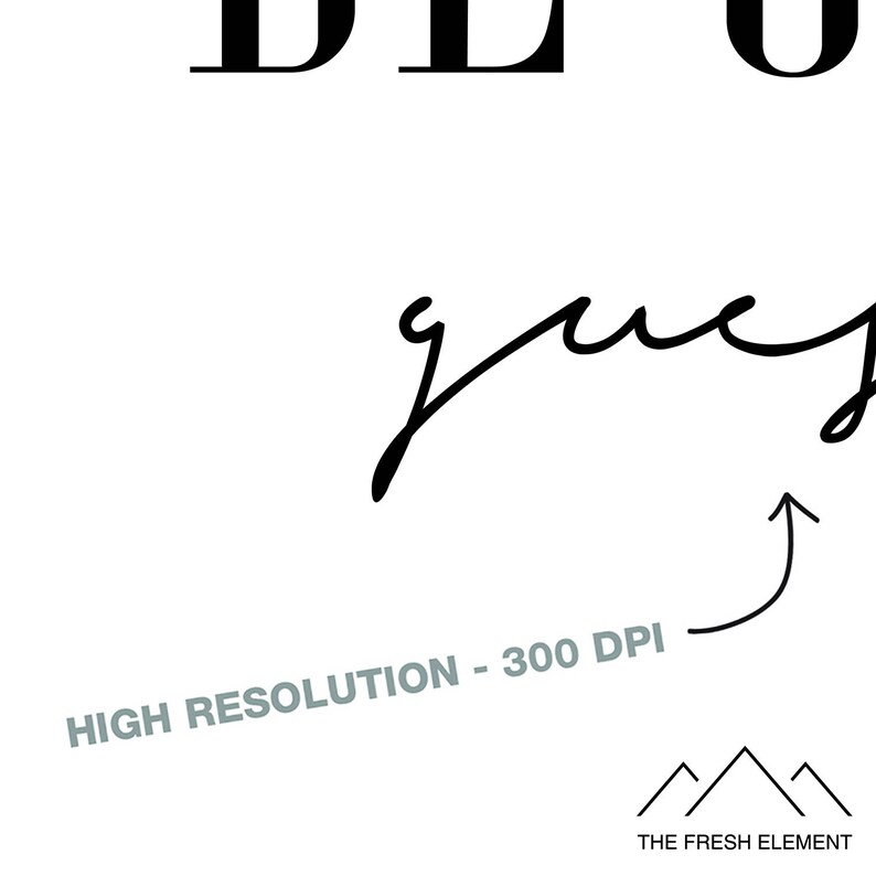 Be Our Guest Print Guest Room Print Be Our Guest Sign Home | Etsy