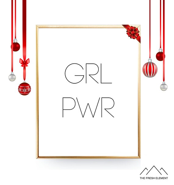 GRL PWR Print Printable Girls Room Art Bedroom Wall Art Girl | Etsy