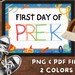 FIRST DAY of PRE-K Sign Digital Download Printable - Etsy