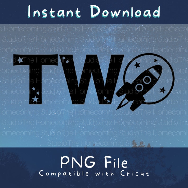 TWO Cake Topper SVG, Moon SVG, First Birthday, Cut Files for Cricut - Etsy