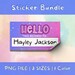 STICKER BUNDLE | Back to School | Kids School Stickers - Etsy