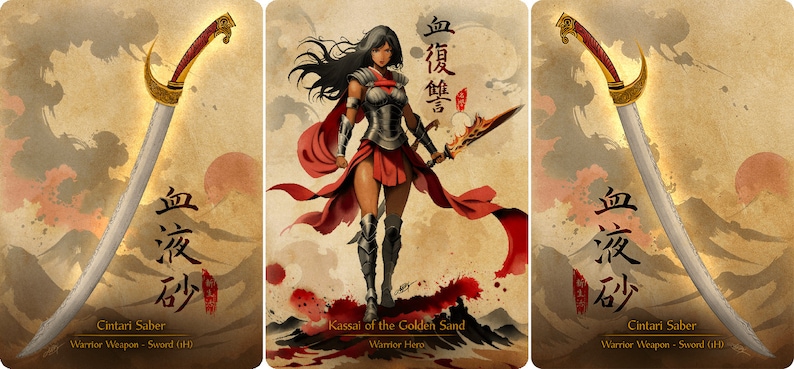 FOIL BUNDLE Kassai of the Golden Sand / Cintari Saber Alt Art Hero ...