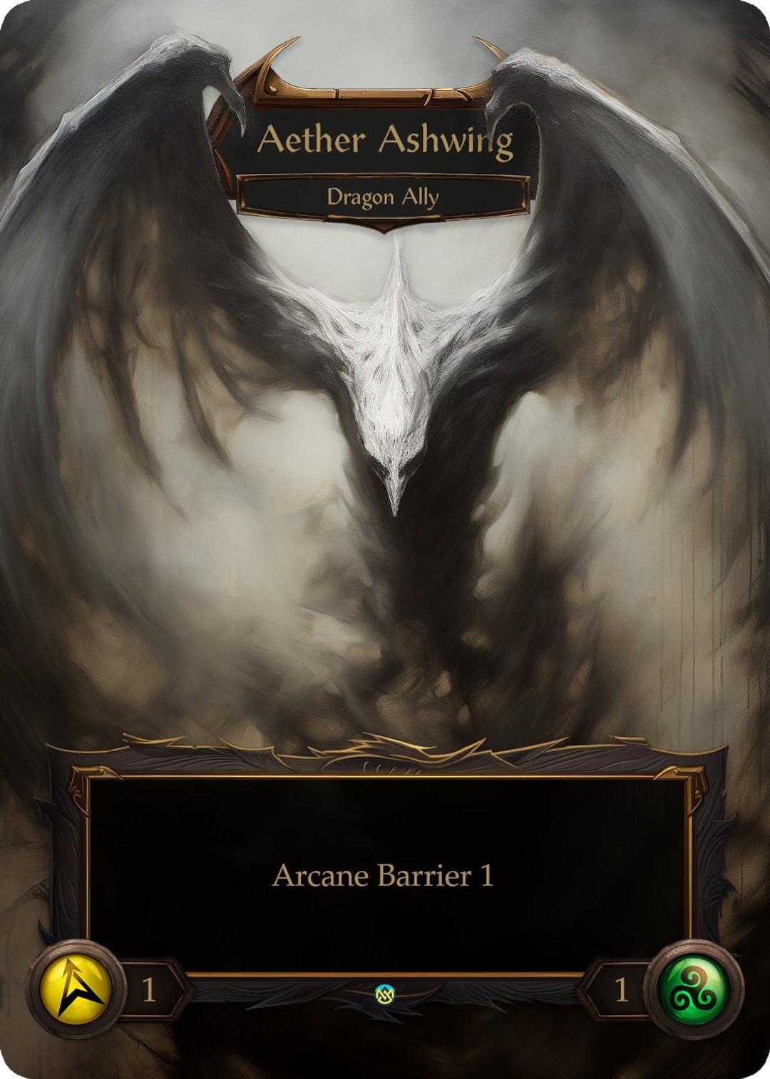 Aether Ashwing FOIL Marvelous Dragon Token Flesh and Blood - Etsy