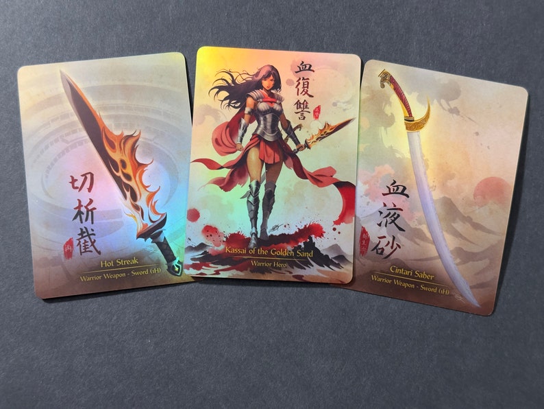 FOIL BUNDLE Kassai of the Golden Sand / Hot Streak / Cintari Saber Alt ...